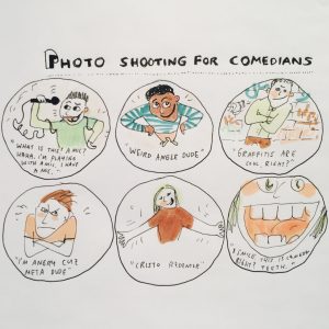 ingrid wenzel cartoon comedian photo shooting – Ingrid Wenzel