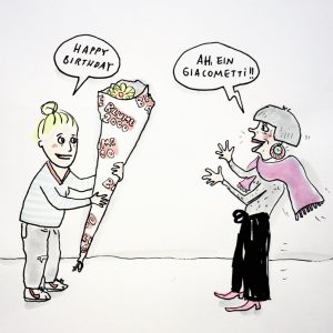 ingrid wenzel cartoon giacometti – Ingrid Wenzel