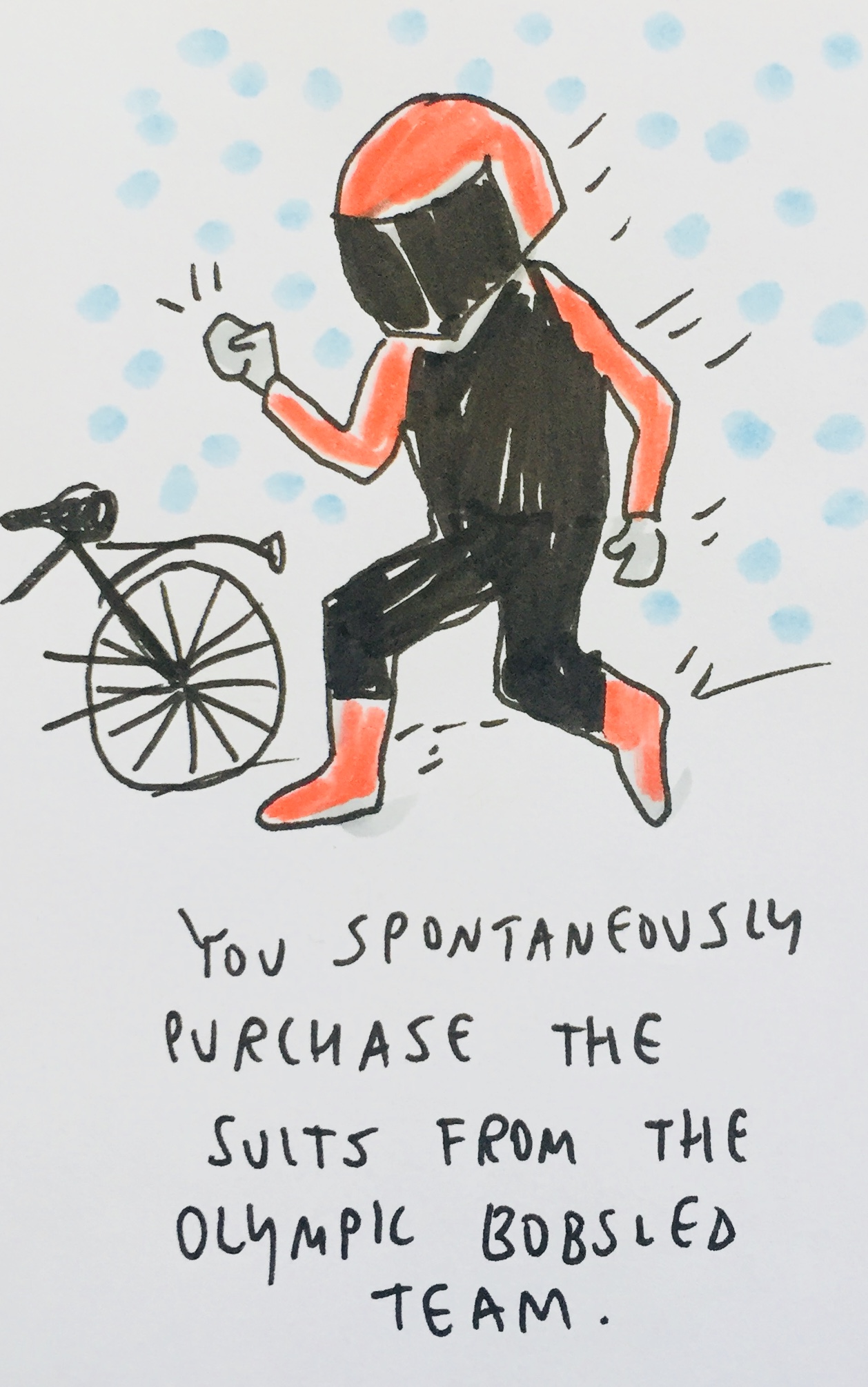 Comic: The wondrous effects of cycling in negative degrees – Ingrid Wenzel