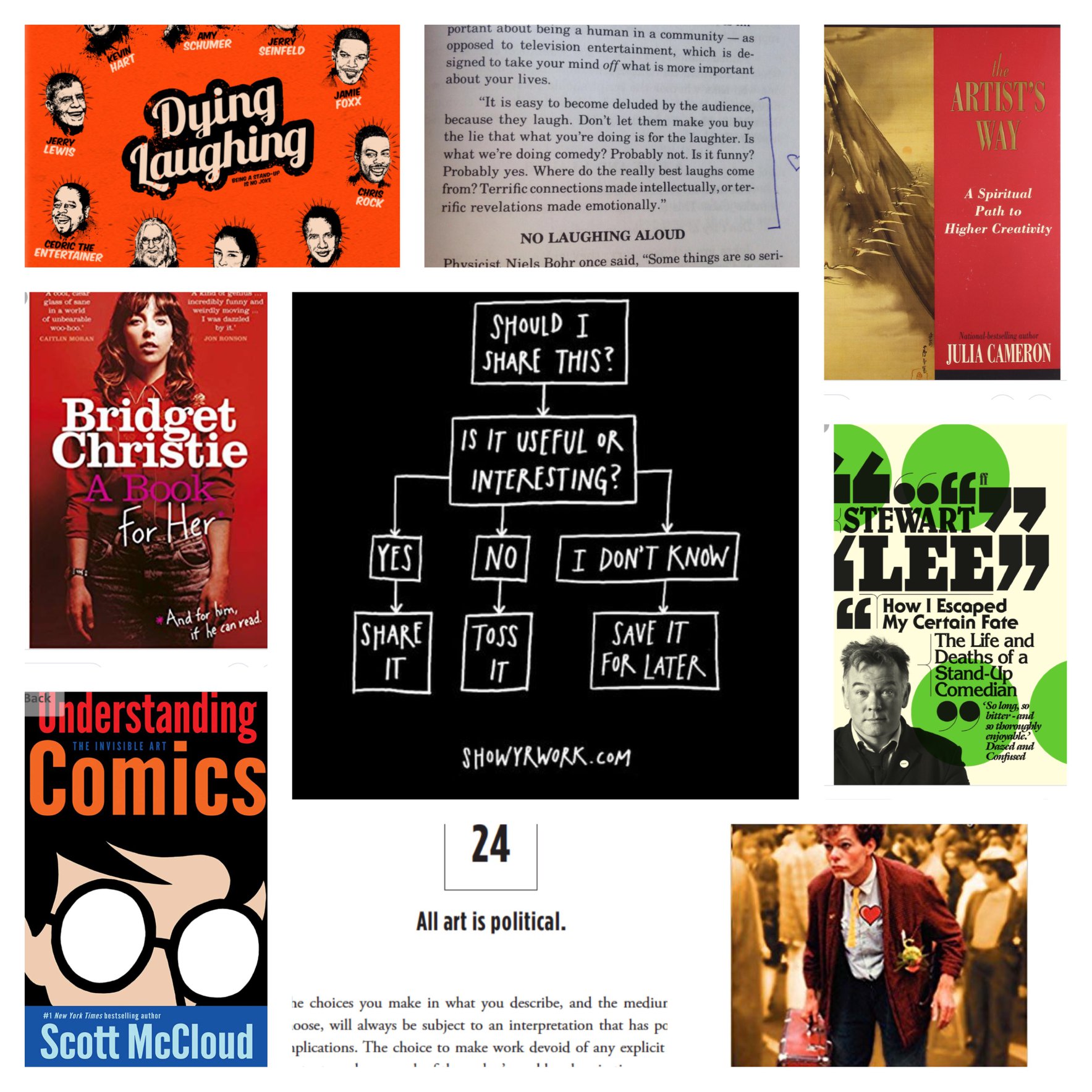 Some funny and wise books about comedy and art – Ingrid Wenzel