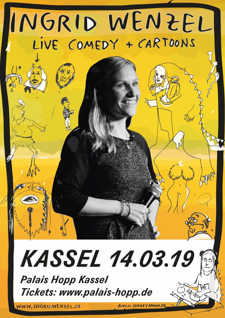 Ingrid Wenzel – Comedy Cartoons – Solo Kassel – 14.03.2019 – Ingrid Wenzel