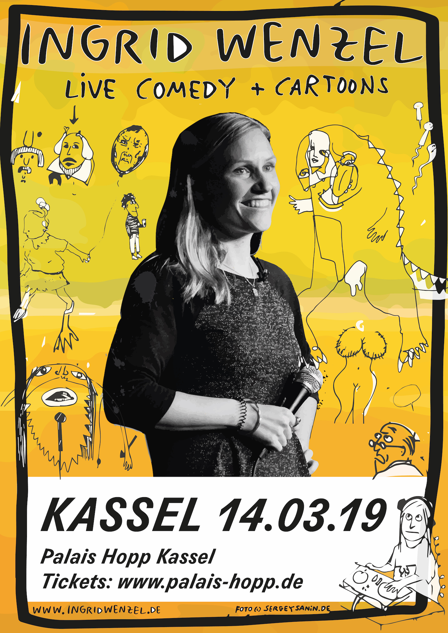 Ingrid Wenzel – Comedy Cartoons – Solo Kassel – 14.03.2019 – Ingrid Wenzel