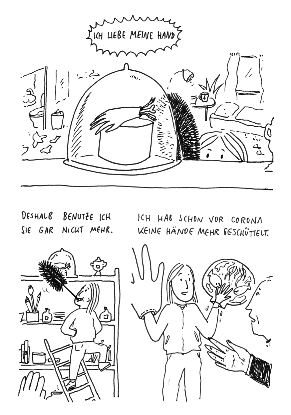 Mein Nischen-Comic über Sehnenscheidenentzündungen – Ingrid Wenzel